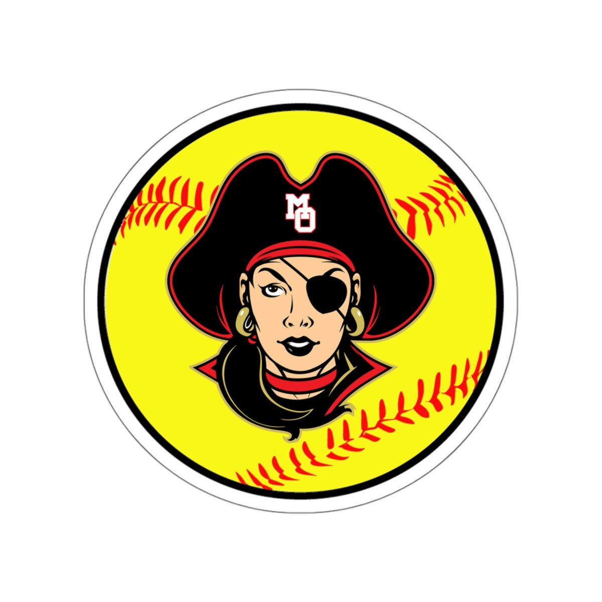 Lady Marauders Softball Die-Cut Stickers - PowerUpp Store
